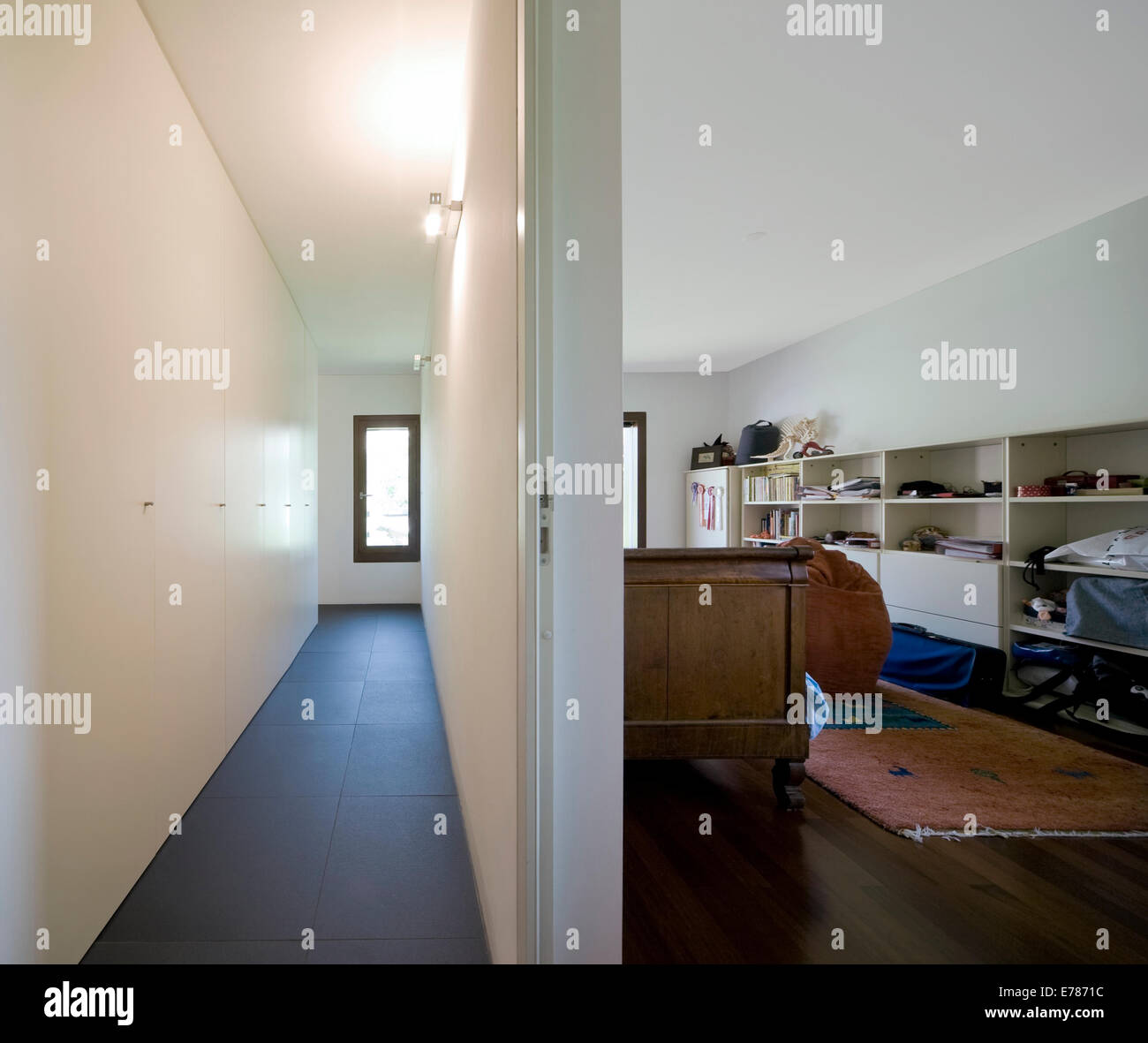 modern interior house, corridor Stock Photo - Alamy