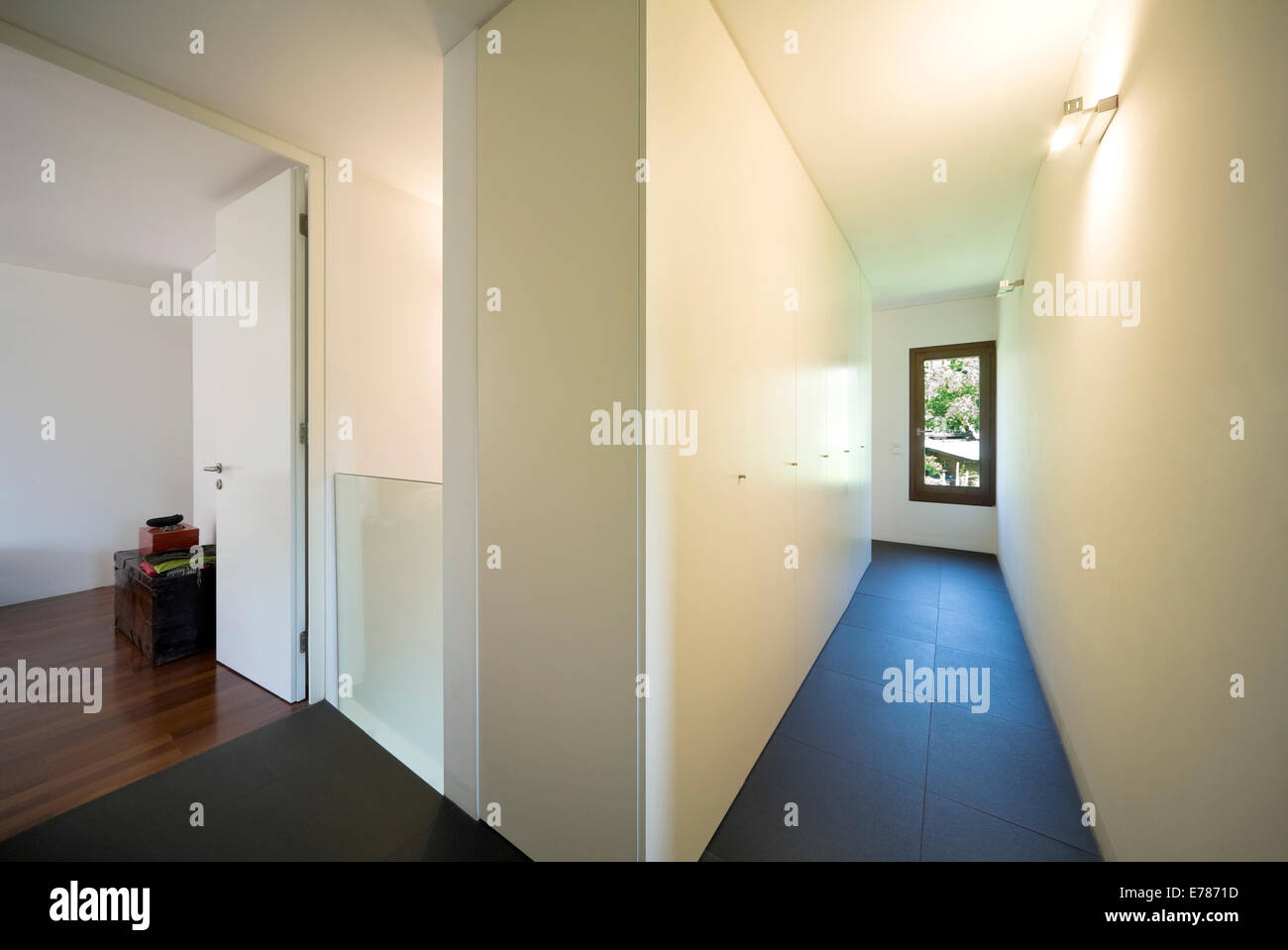modern interior house, corridor Stock Photo - Alamy