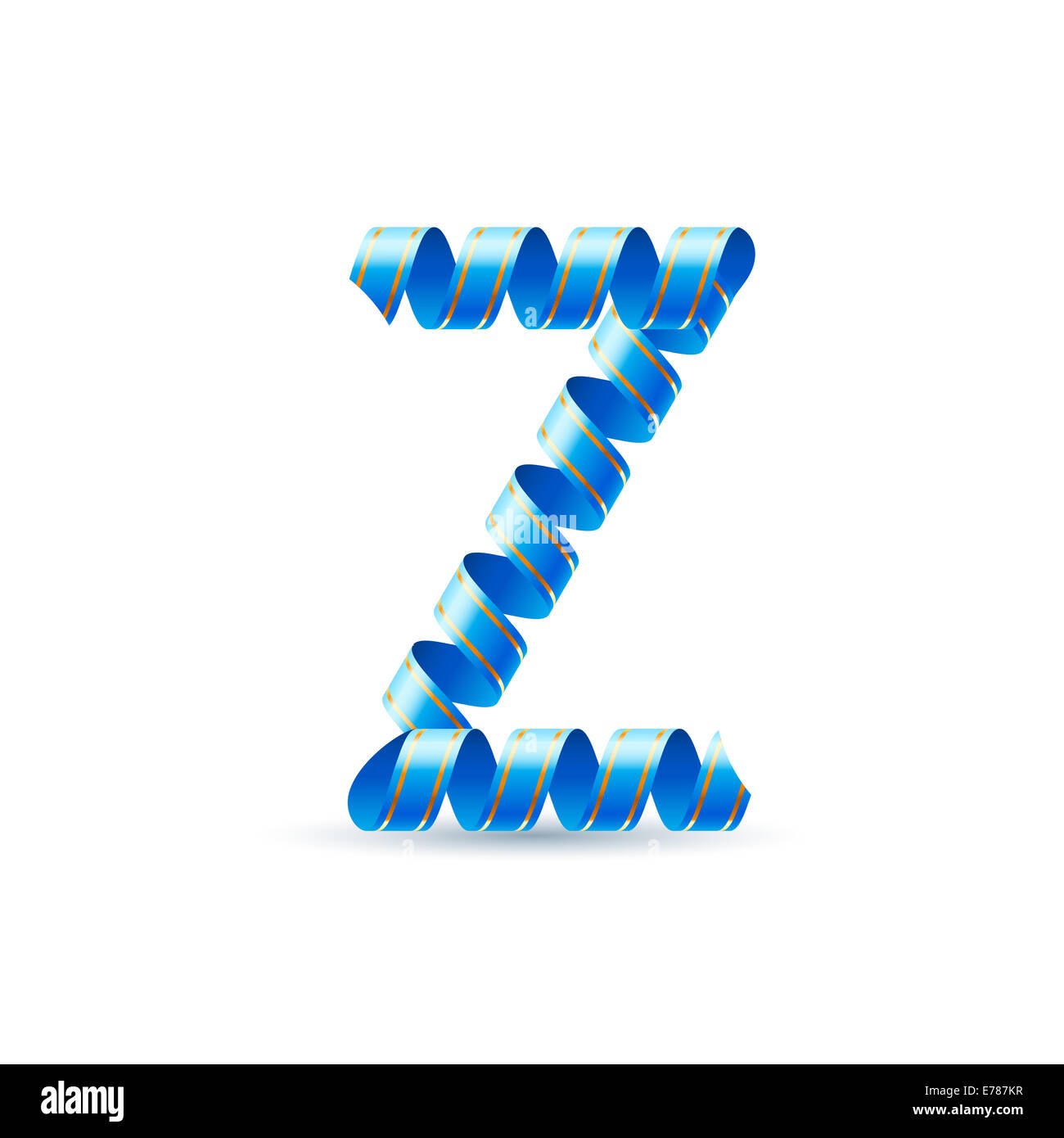 Blue Letter Z Cut Out Stock Images & Pictures - Alamy