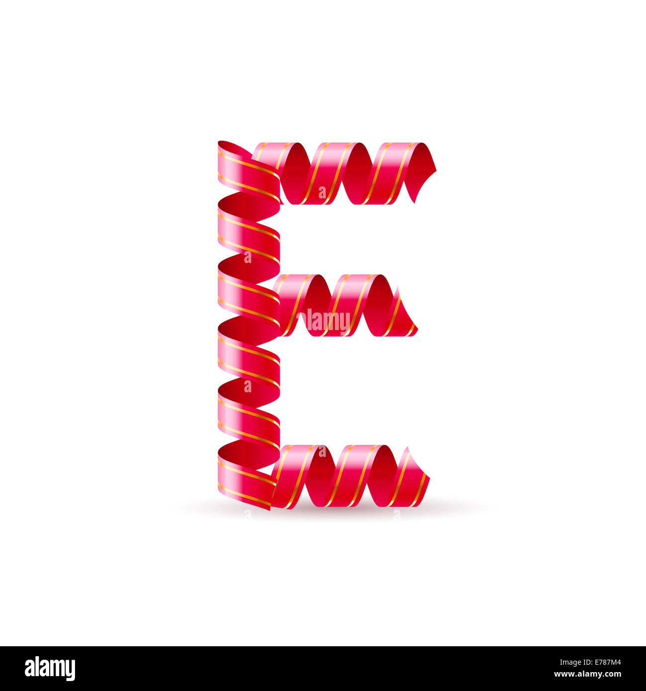 Christmas alphabet letter e Cut Out Stock Images & Pictures - Alamy