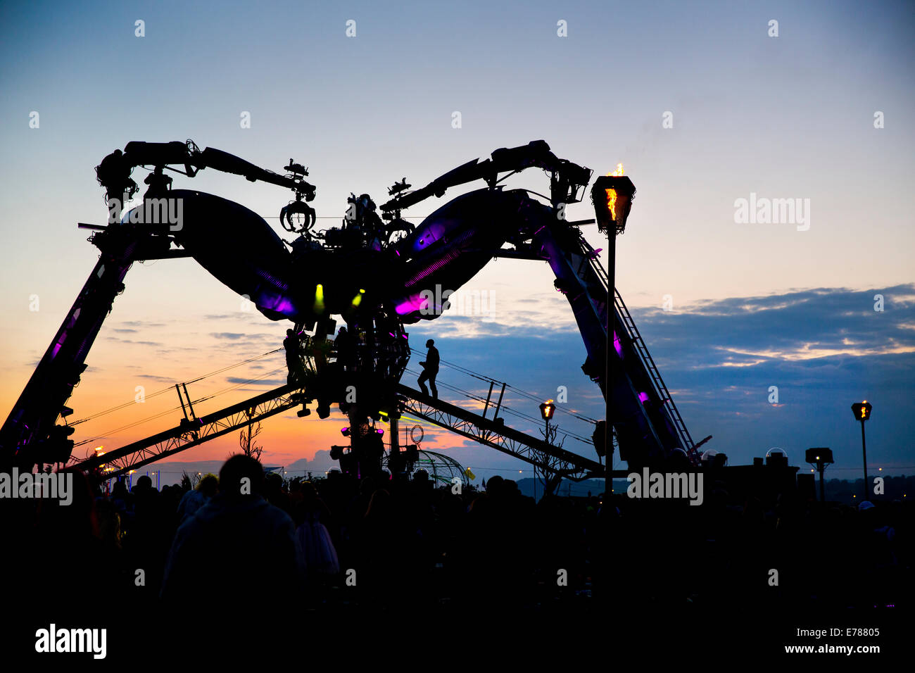 In the heart of Glastonbury Festival “Theatre and Circus” spider by ...