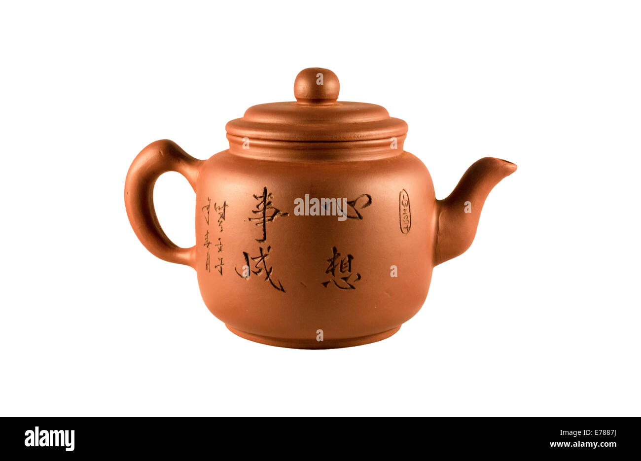 Chinese clay teapot (right profile Stock Photo - Alamy