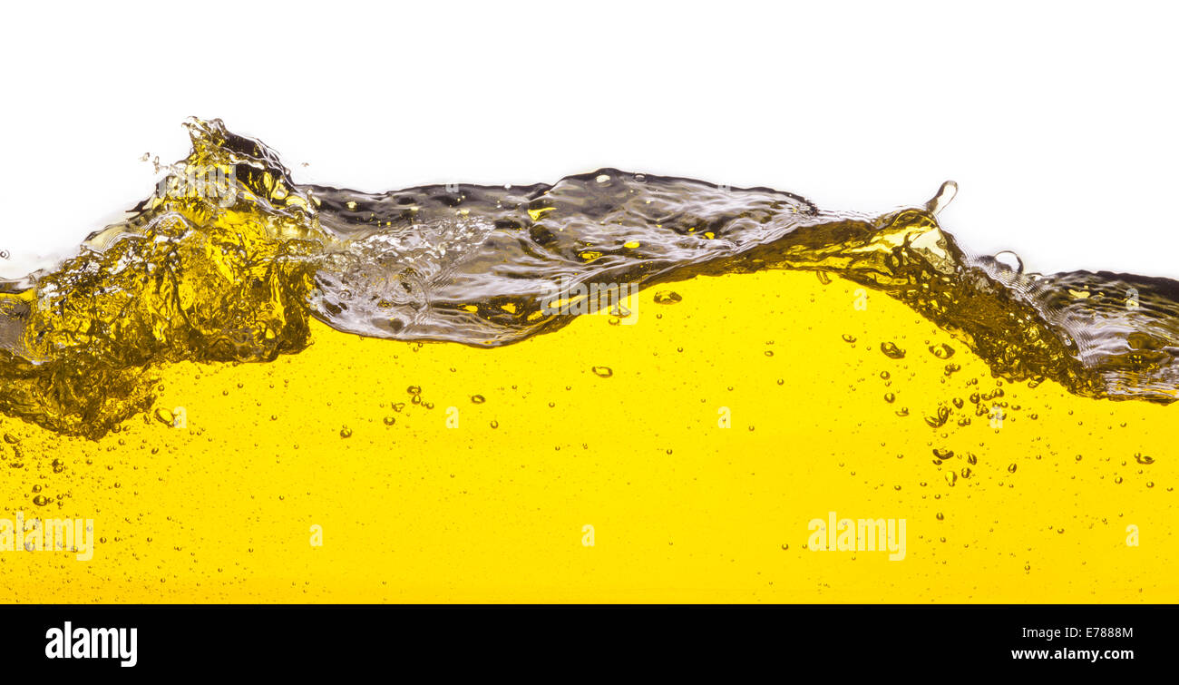 An abstract image of spilled oil . On a white background Stock Photo ...