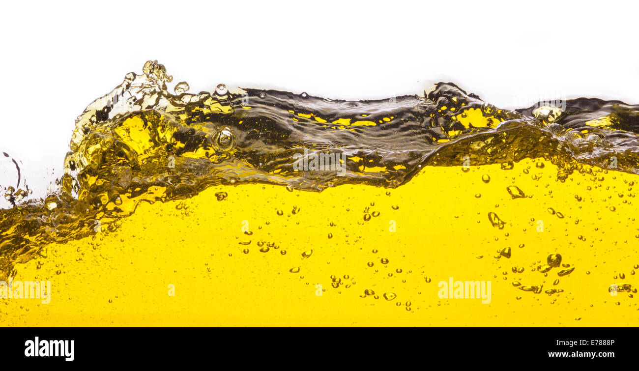 An abstract image of spilled oil . On a white background Stock Photo ...