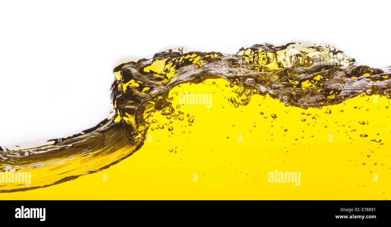 An abstract image of spilled oil . On a white background Stock Photo ...