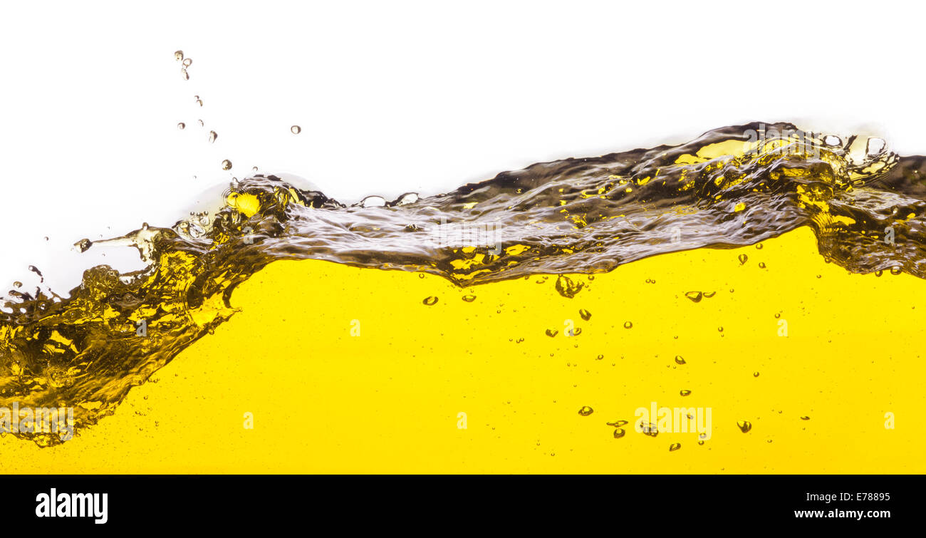 An abstract image of spilled oil . On a white background Stock Photo ...