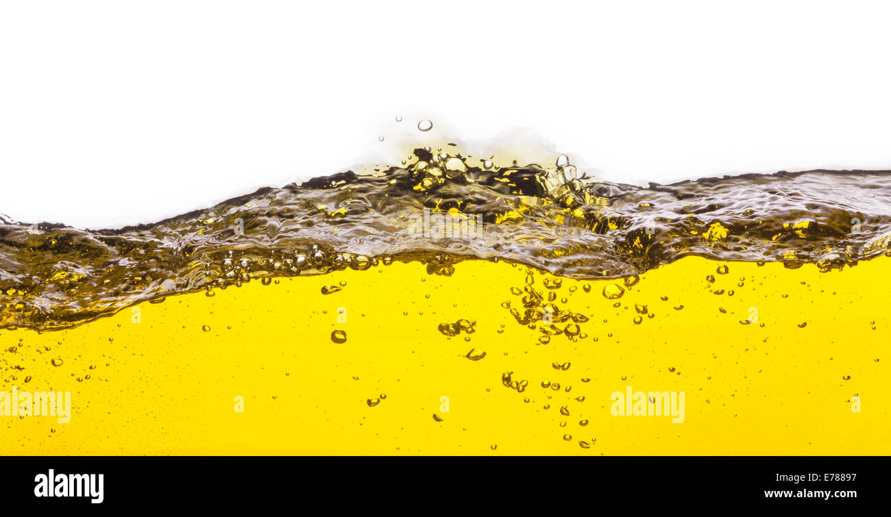 An abstract image of spilled oil . On a white background Stock Photo ...