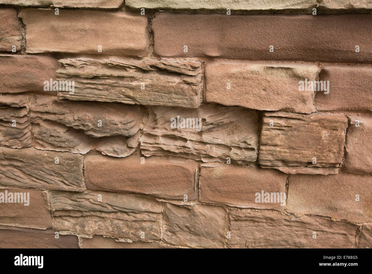 Sandstone bricks of coastal building severely corroded by action of ...