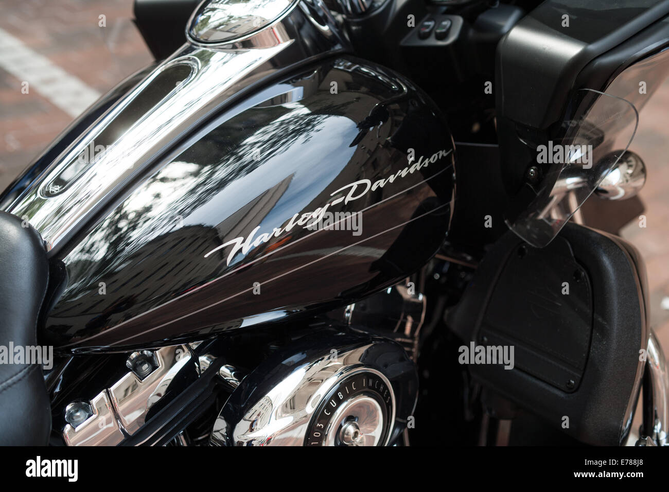 A Harley Davidson Motorcycle Stock Photo - Alamy