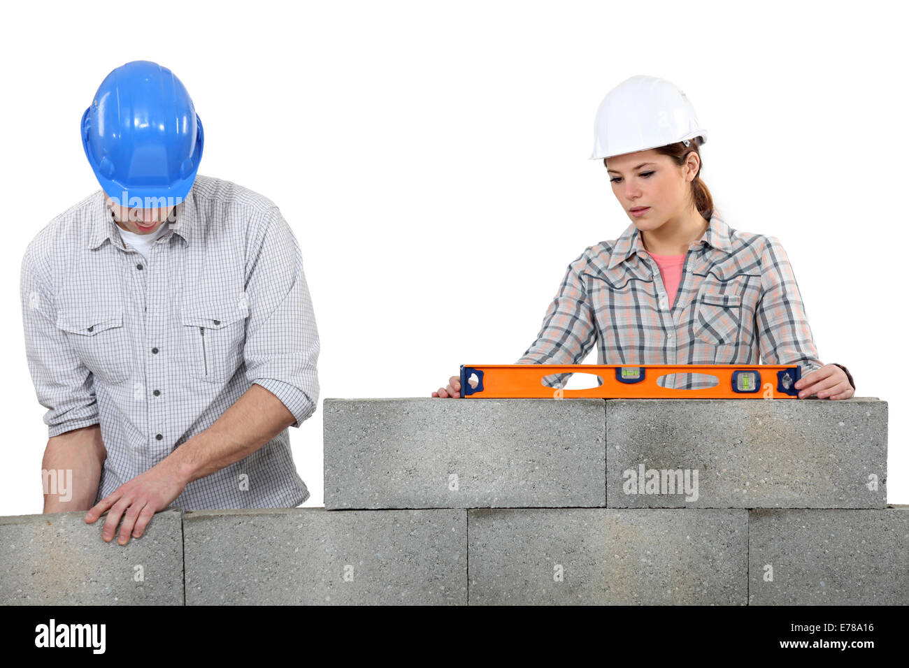 Woman brick layer hi-res stock photography and images - Alamy