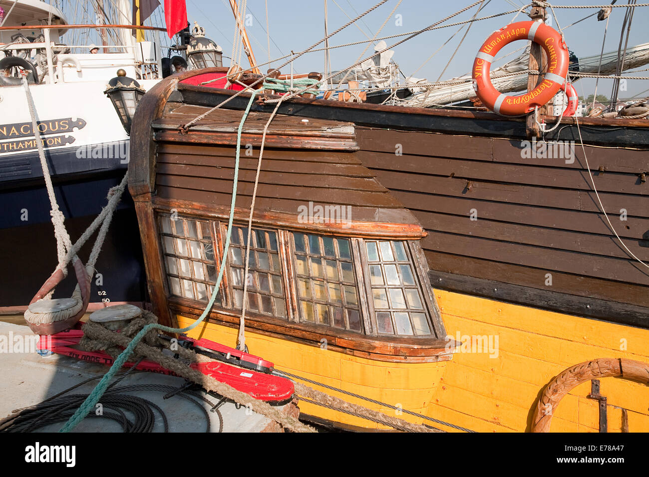 The Shtandart is a modern replica of a Russian navy flagship that was ...