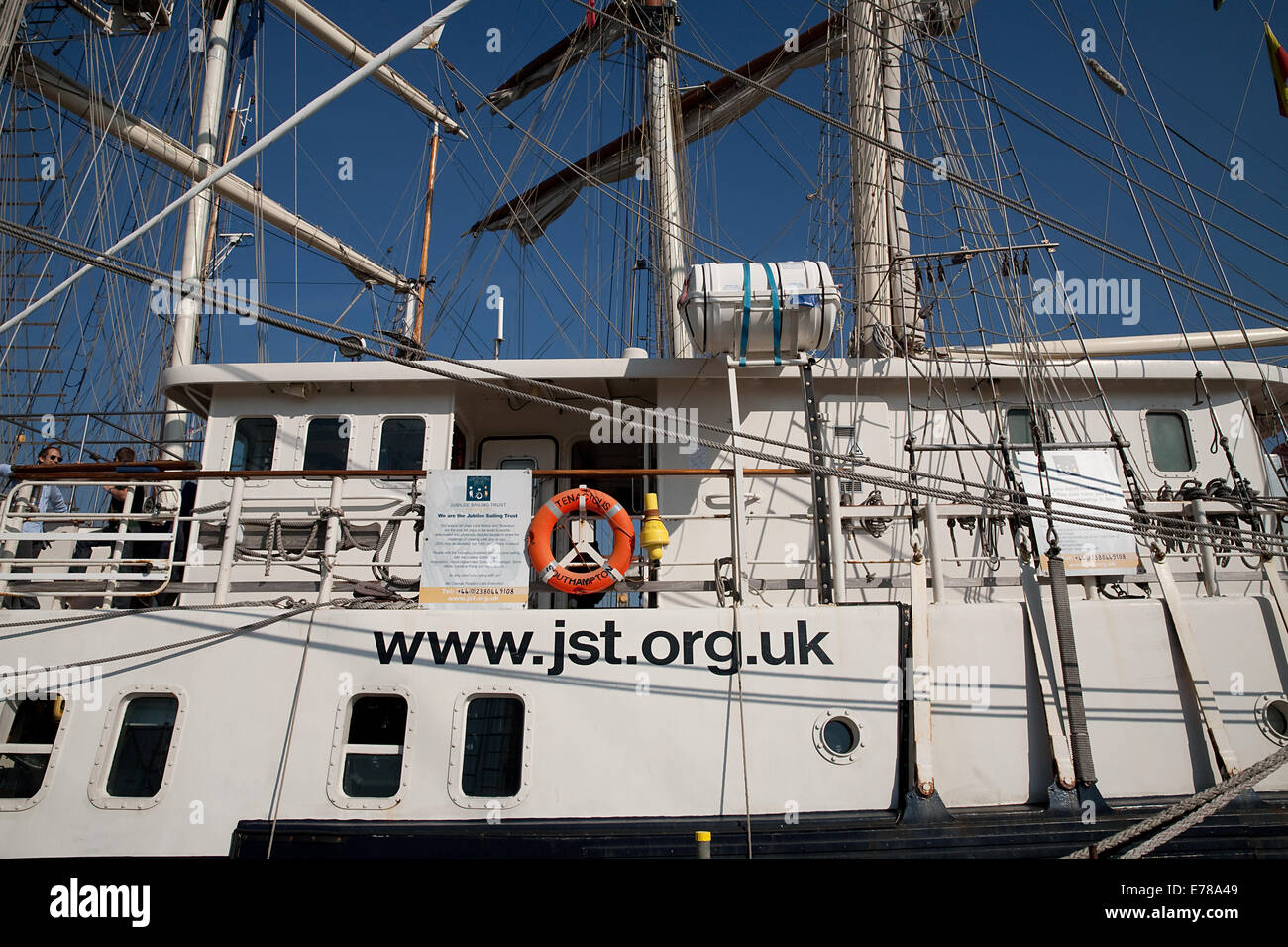 Tenacious docked at Royal Arsenal Woolwich Stock Photo - Alamy