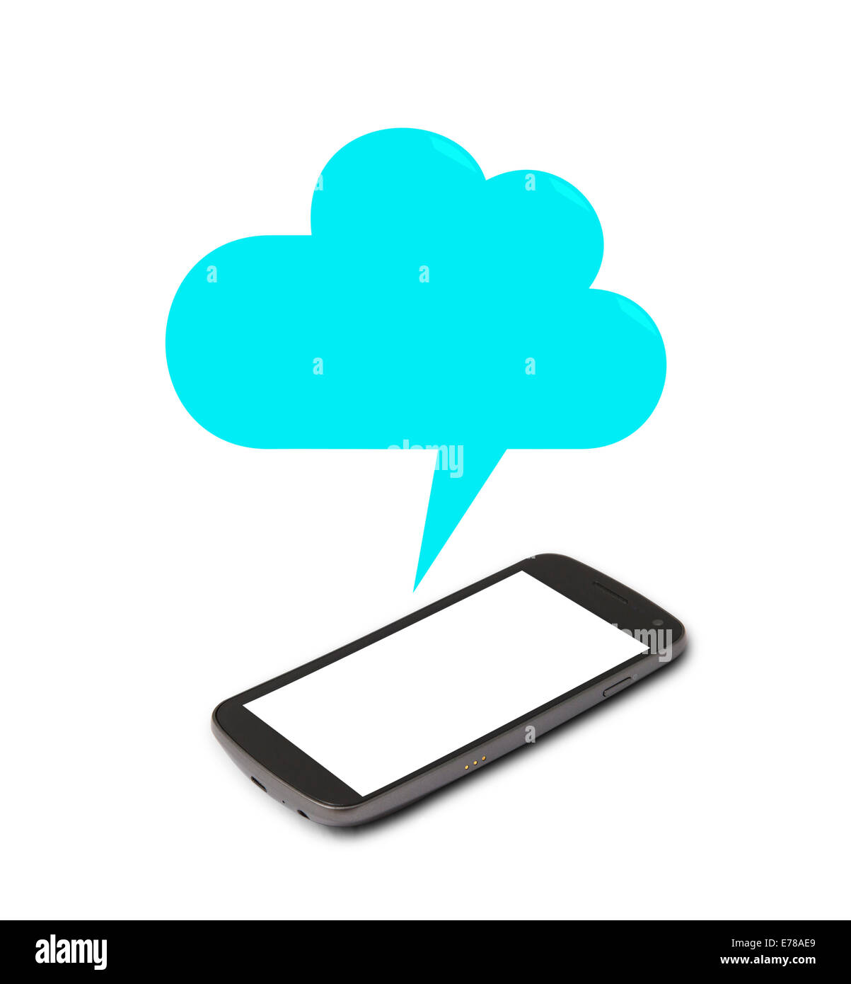 Speech text on black Cut Out Stock Images & Pictures - Alamy