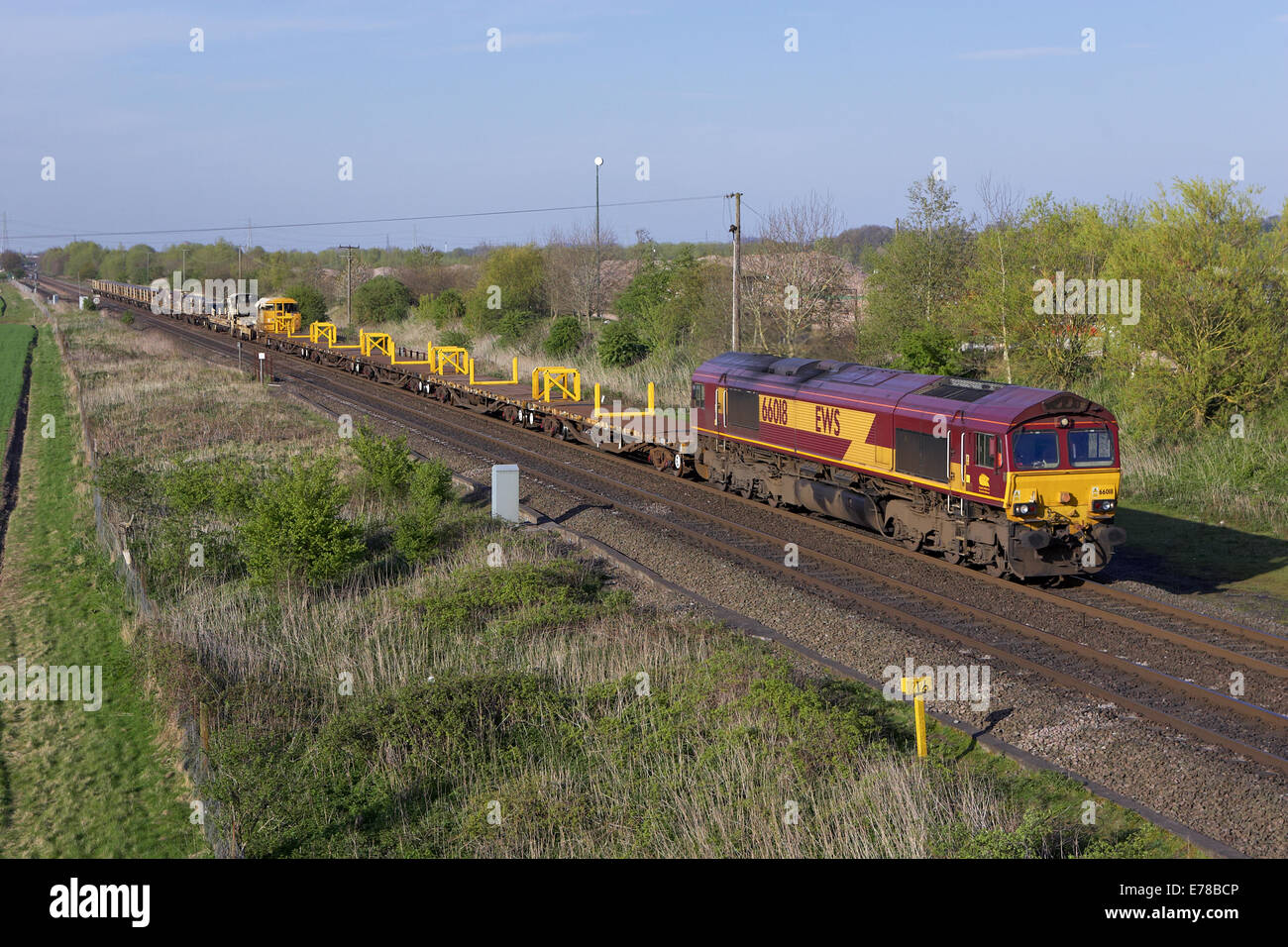 66018 passes caltholm, burton with a toton to bescot engineers NDS ...