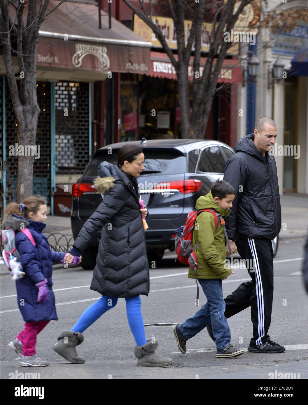 Nigel Barker and wife Cristen with their children, Jack and Jasmine ...