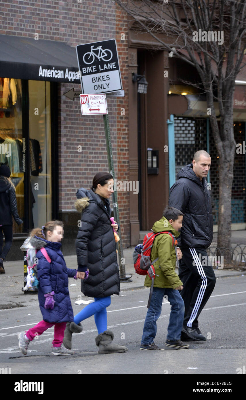 Nigel Barker and wife Cristen with their children, Jack and Jasmine ...