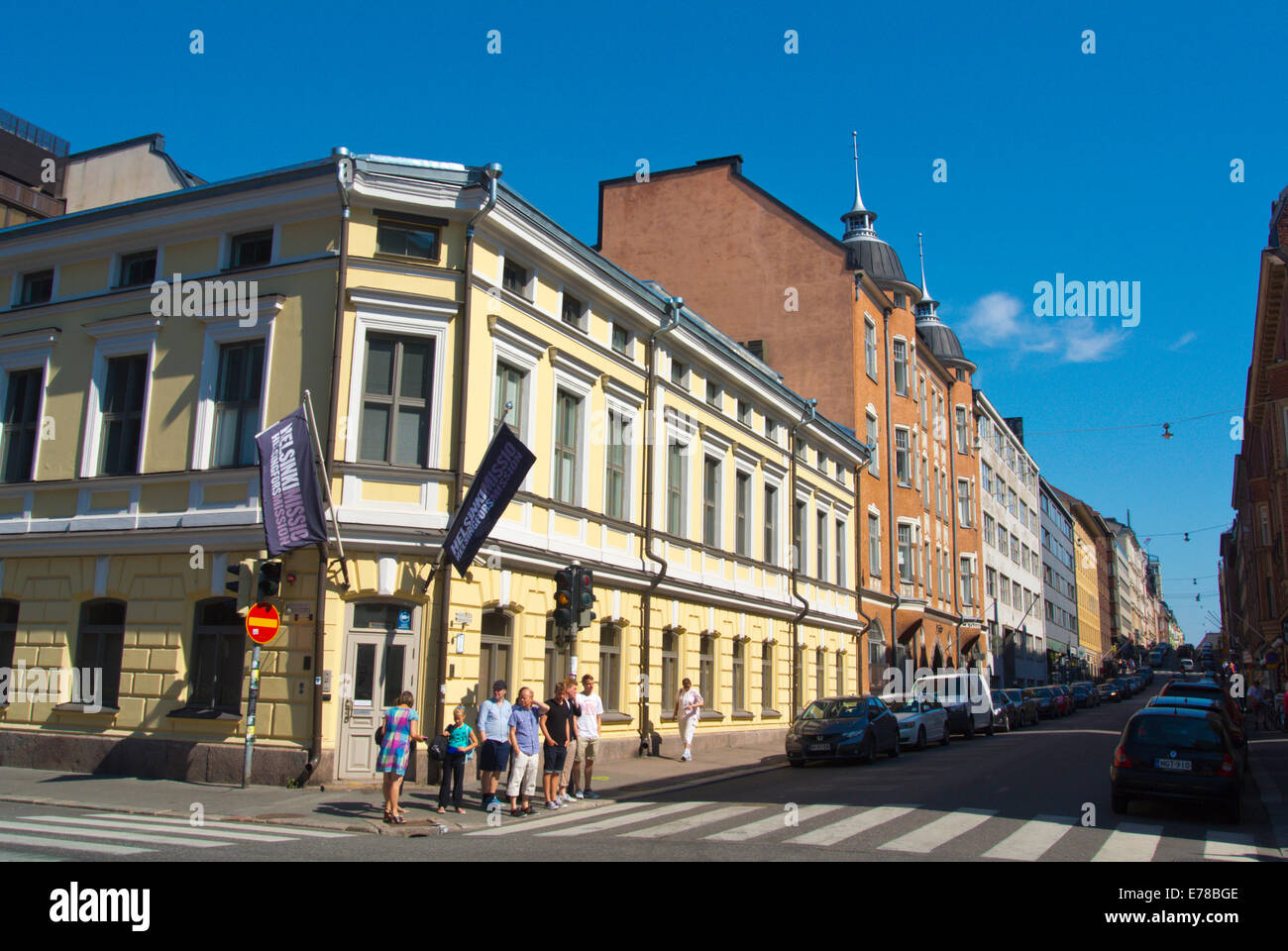 Kalevankatu street, Kamppi district, central Helsinki, Finland, Europe ...