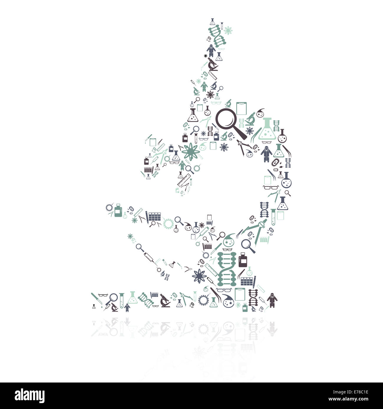 Laboratory microscope dna molecule Cut Out Stock Images & Pictures - Alamy
