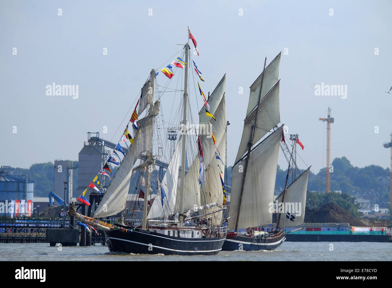 London, UK. 9th Sep, 2014. Parade of Sails as London's first Tall Ships ...