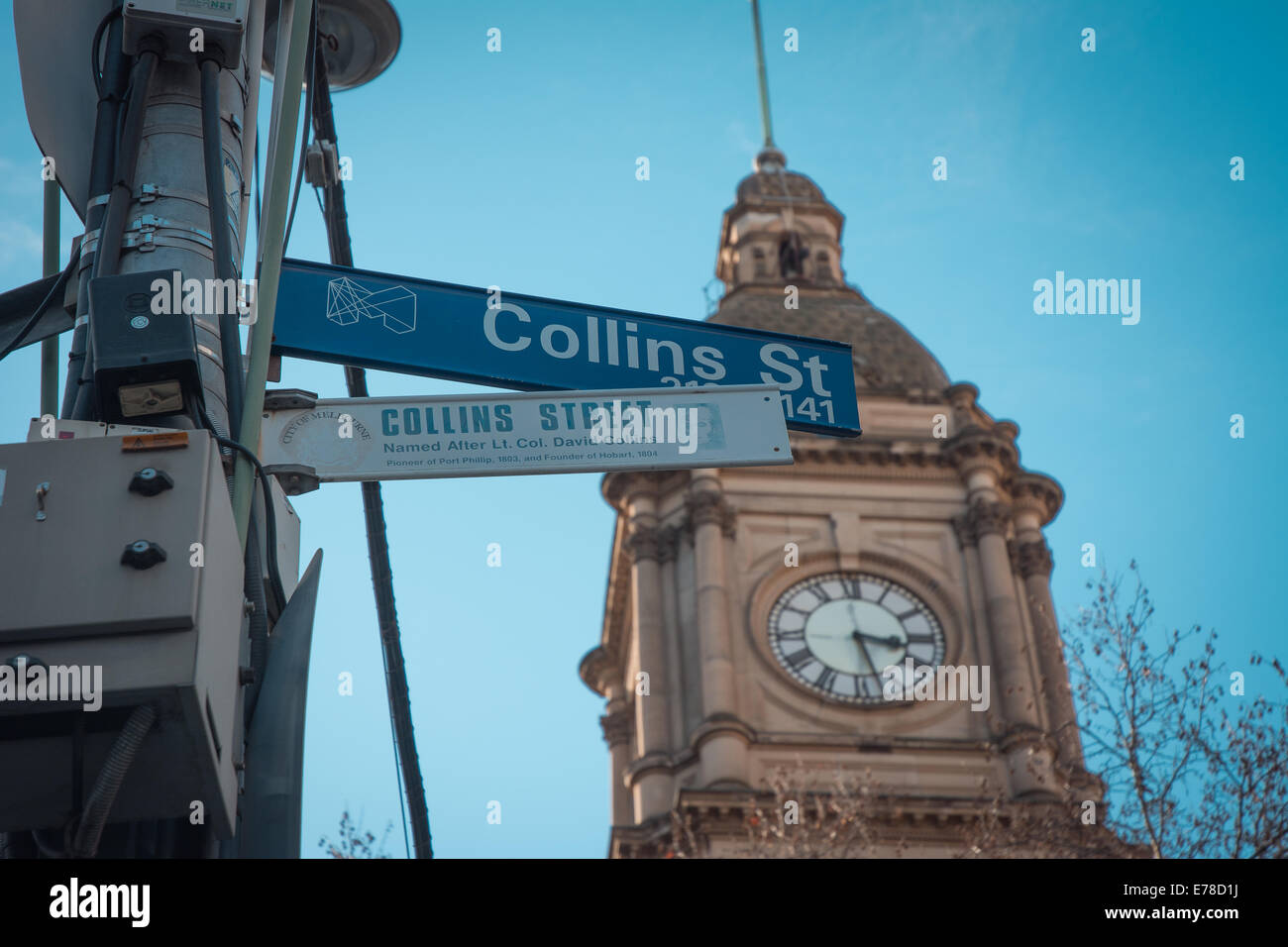 Collins Street Sign and General Post Office Building Melbourne ...