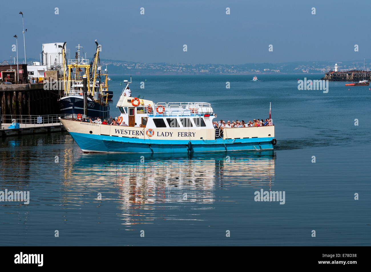 Western lady ferry leaves brixham harbour hi-res stock photography and ...