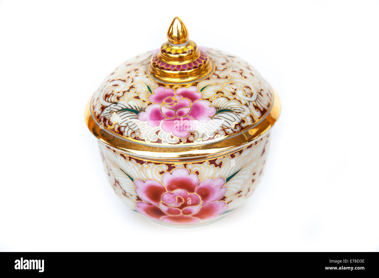China ware porcelain on white background Stock Photo - Alamy