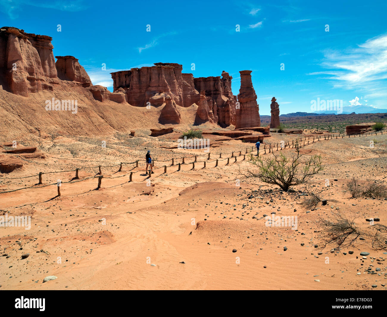 Scenic landscape in the Parque Nacional Talampaya Stock Photo - Alamy