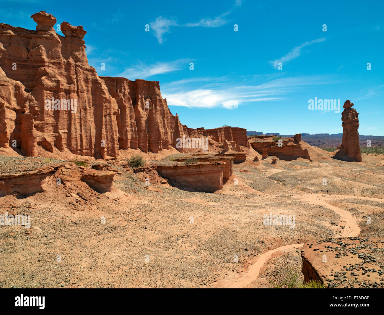 Scenic landscape in the Parque Nacional Talampaya Stock Photo - Alamy