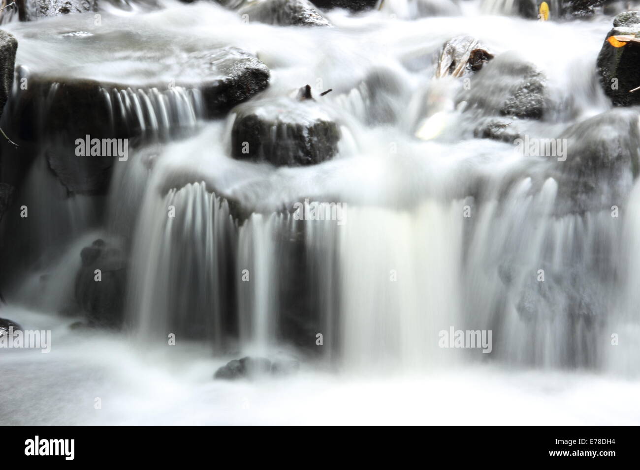 Close up of Waterfall with Slow Shutter Speed Stock Photo - Alamy