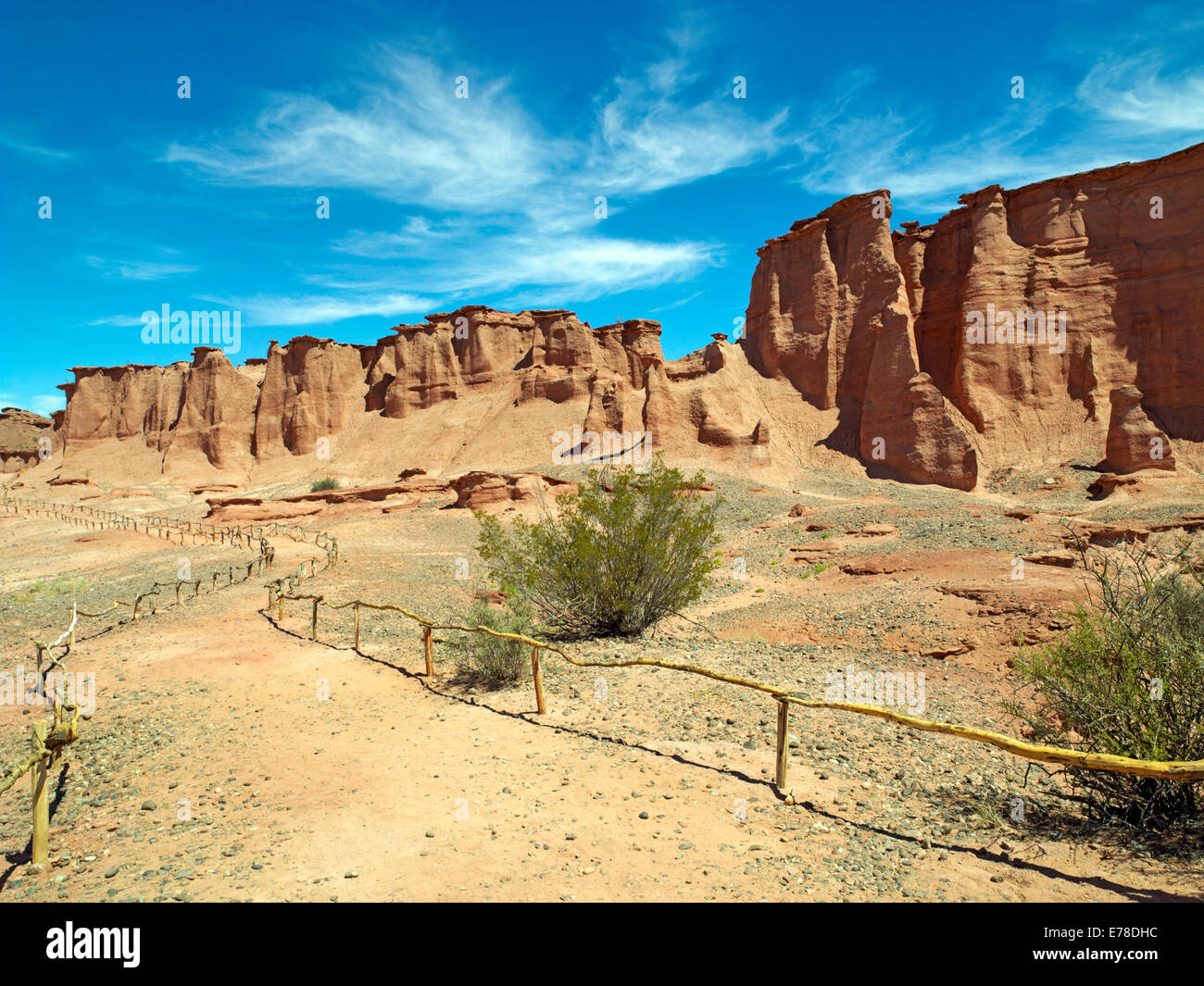 Scenic landscape in the Parque Nacional Talampaya Stock Photo - Alamy