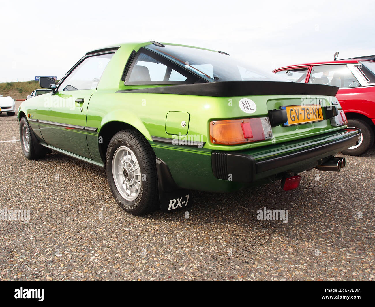 The 1981 Mazda RX-7, with license plate GV-78-NX, represents the first ...