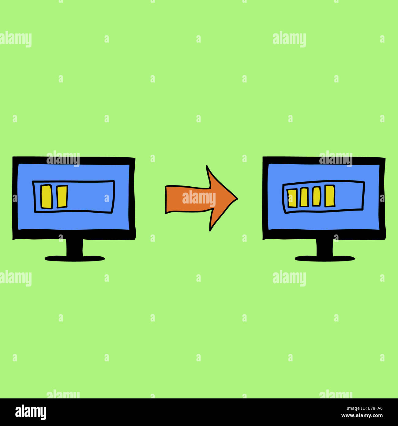 Copying cartoon hi-res stock photography and images - Alamy