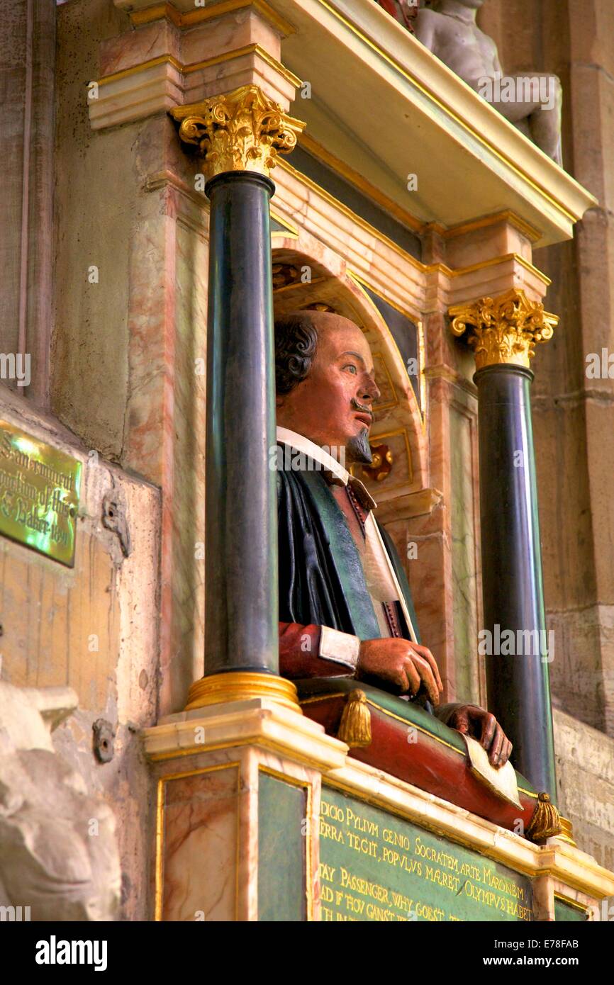 William shakespeares funerary monument hi-res stock photography and ...