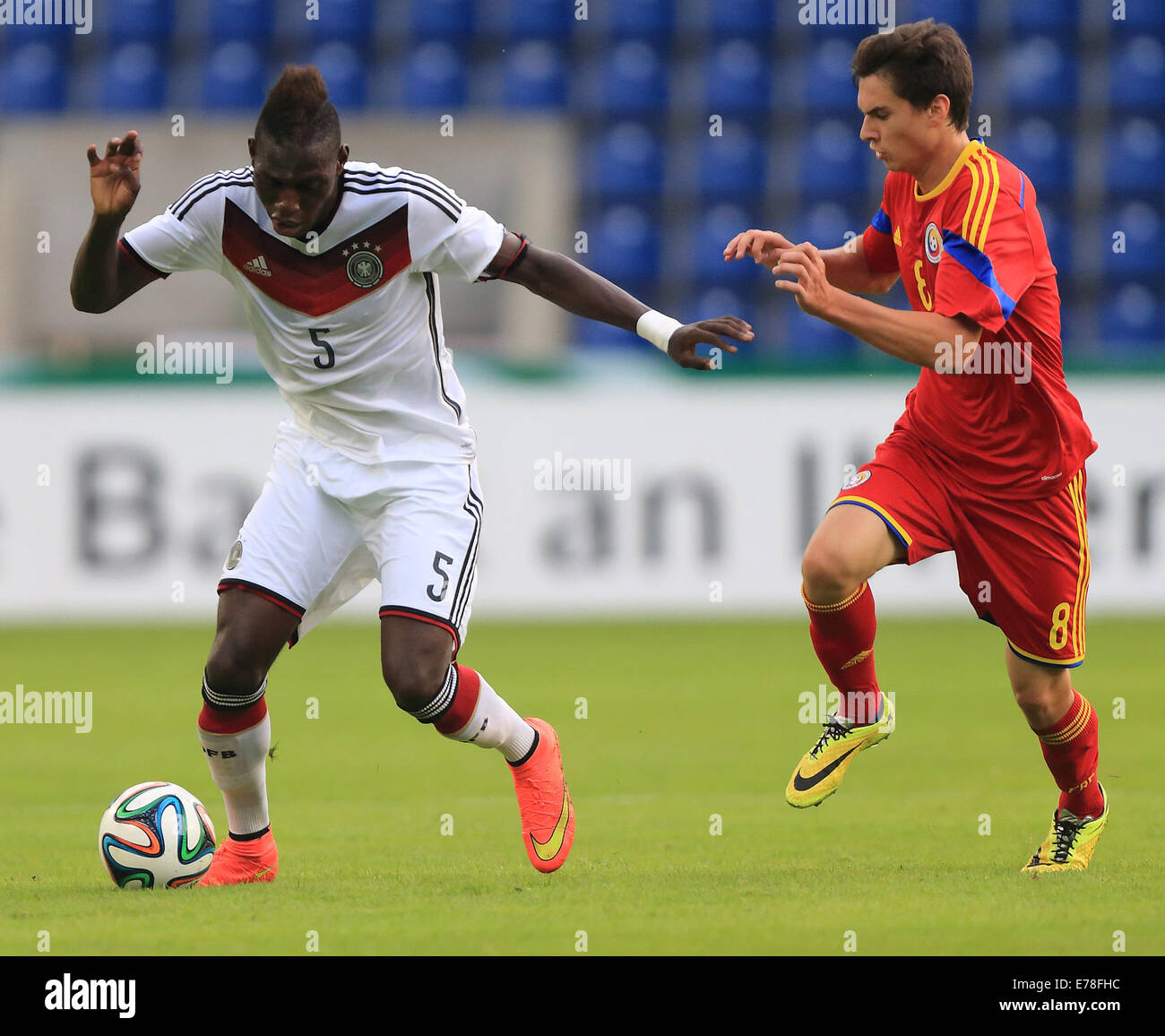Magdeburg, Germany. 09th Sep, 2014. Germany's Danny da Costa (L) and ...