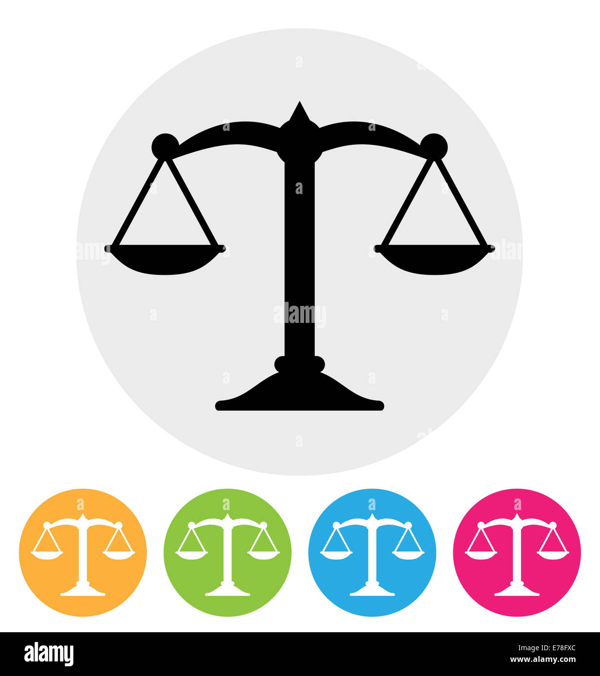 Balance scales icon hi-res stock photography and images - Alamy