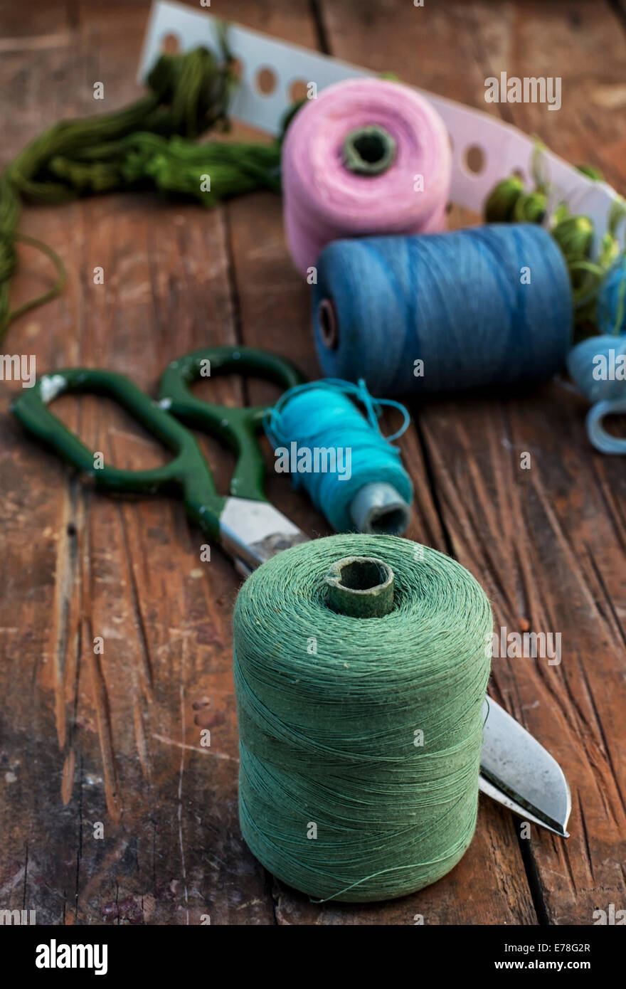 embroidery is the main type of needlework Stock Photo - Alamy