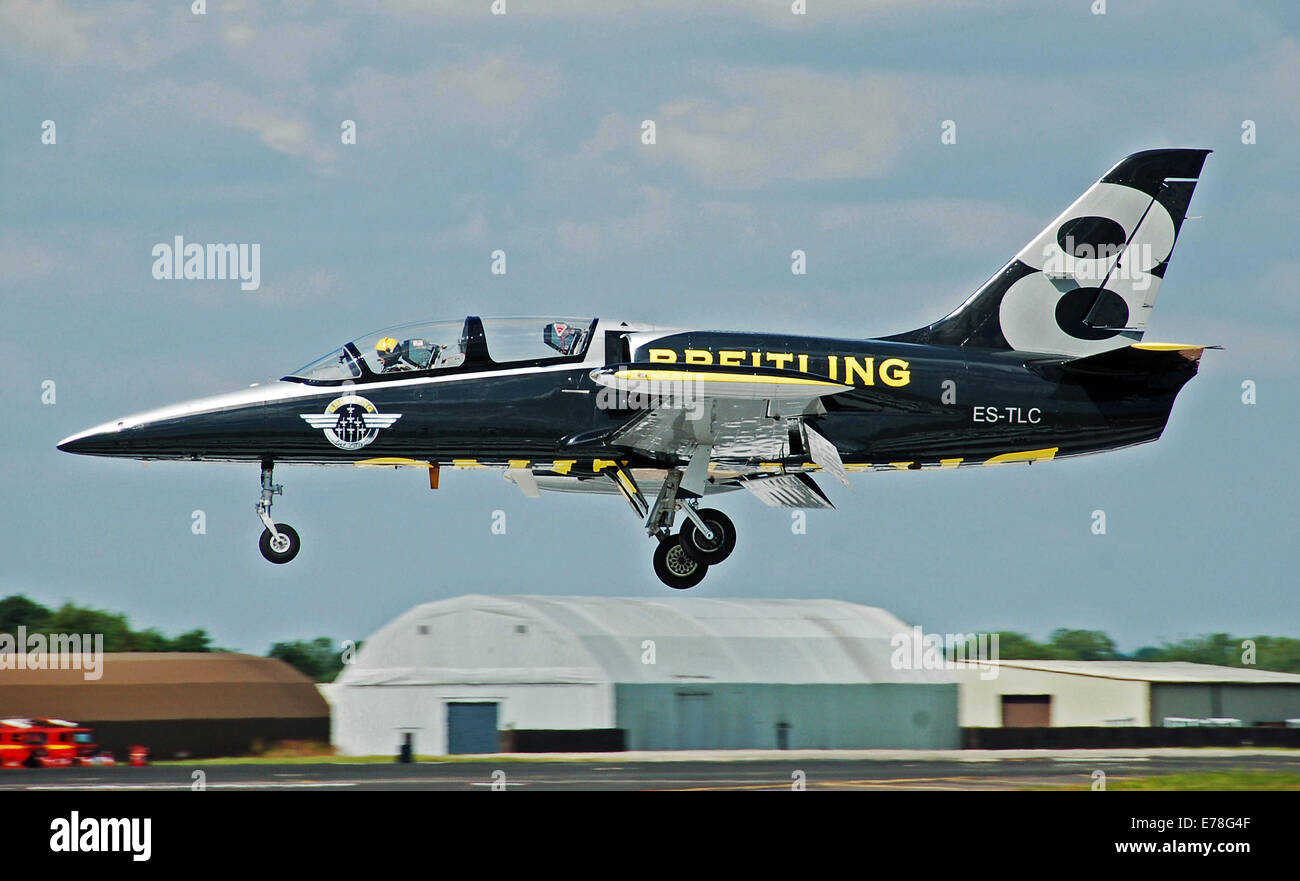 The Aero L-39 Albatros (ES-TLC) of the Breitling Jet Team lands at ...