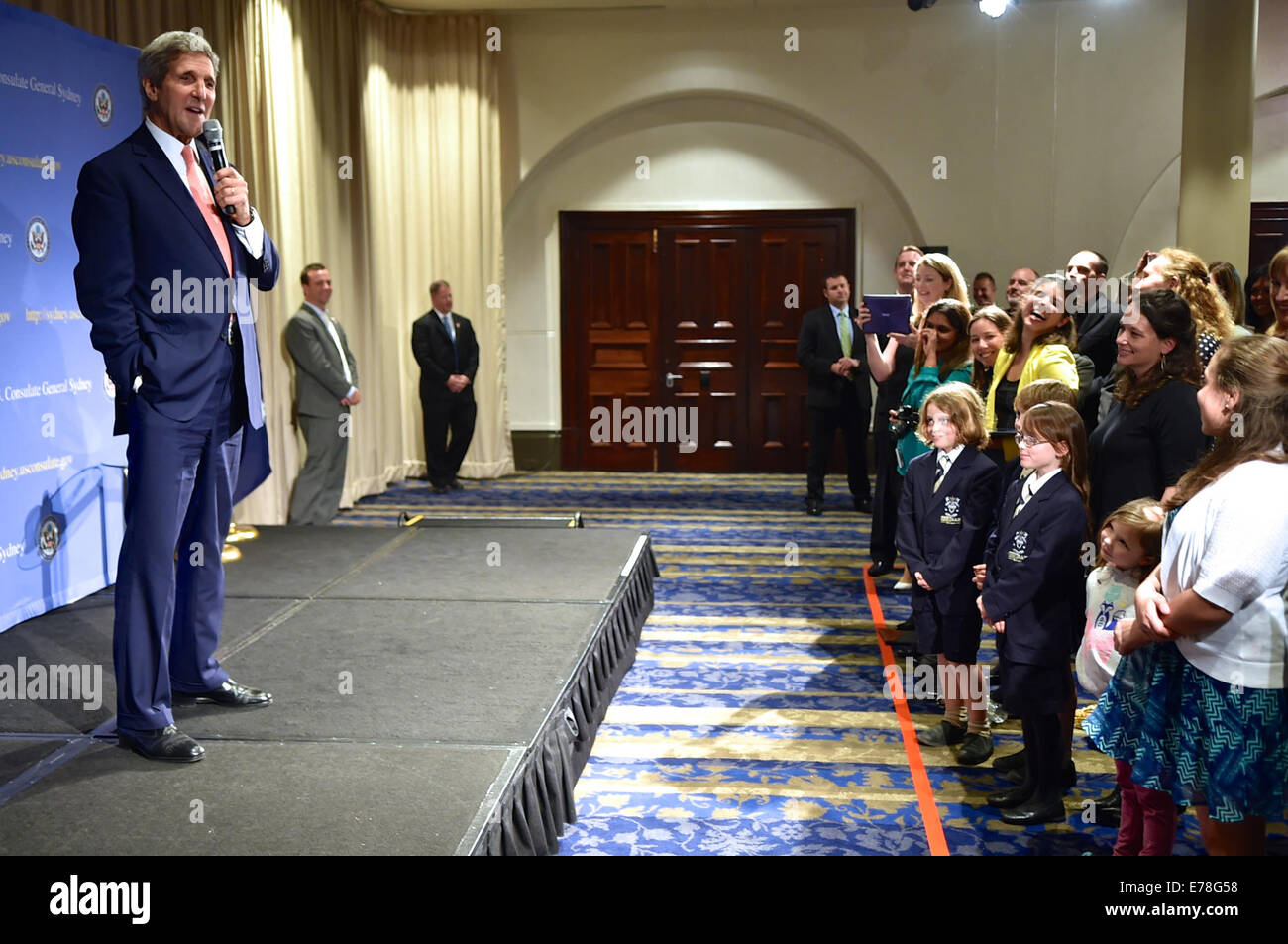 Secretary Kerry Addresses Staff and Family At Embassy Canberra U.S ...