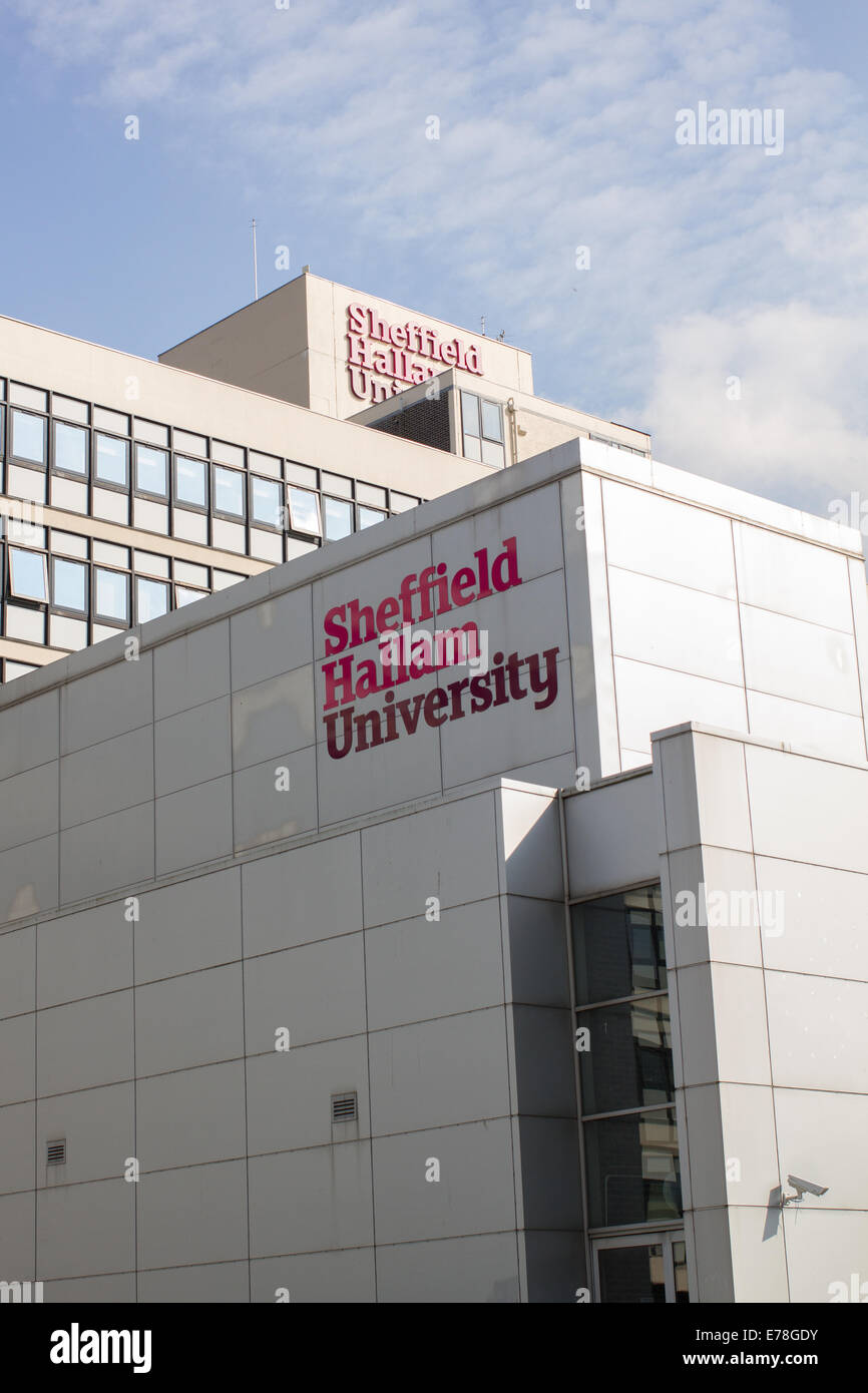 Sheffield Hallam University building in Sheffield South Yorkshire Stock ...