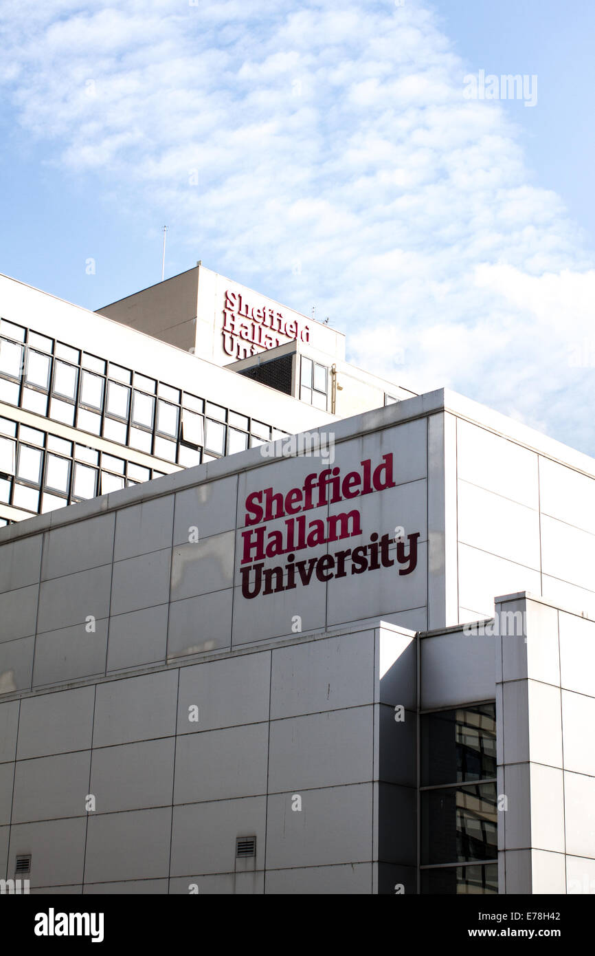 Sheffield Hallam University building in Sheffield South Yorkshire Stock ...