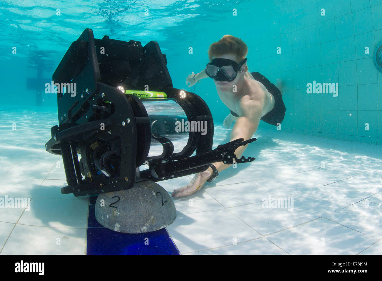 U.S. Navy Diver 3rd Class Garrett Muccillo, assigned to Company 2-1 ...