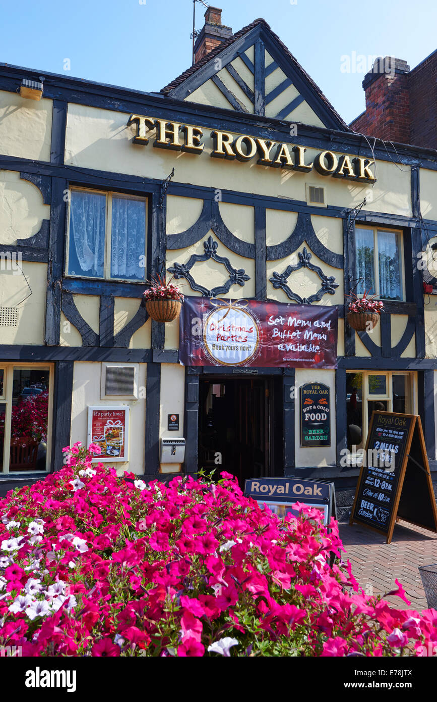 The Royal Oak Public House Market Place Cannock Staffordshire UK Stock ...