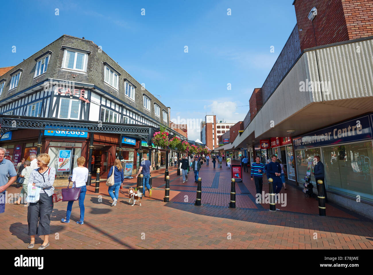 Shopping Centre Market Place Cannock Staffordshire UK Stock Photo - Alamy