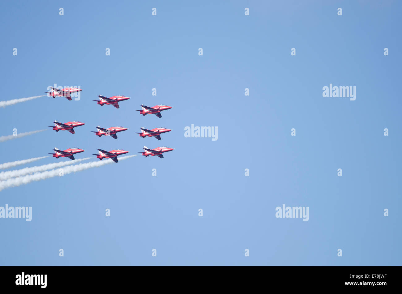 RAF Red Arrows Display Team Stock Photo - Alamy