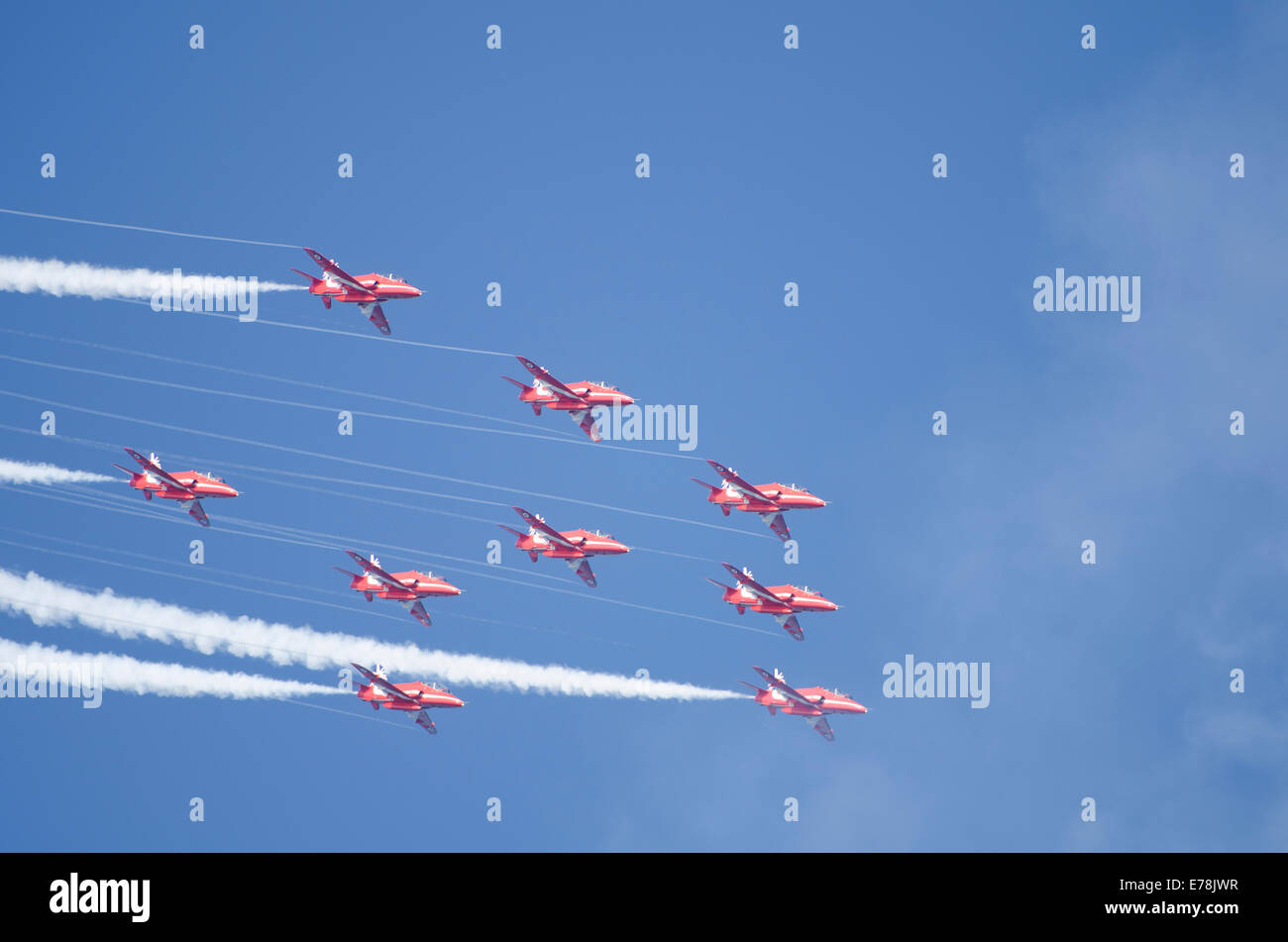 RAF Red Arrows Display Team Stock Photo - Alamy