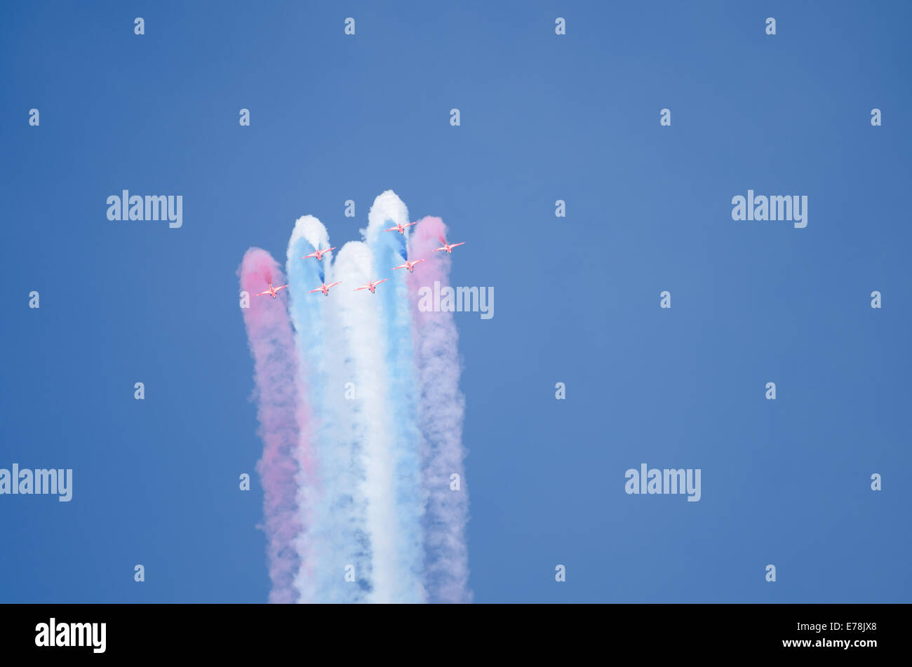 RAF Red Arrows Display Team Stock Photo - Alamy
