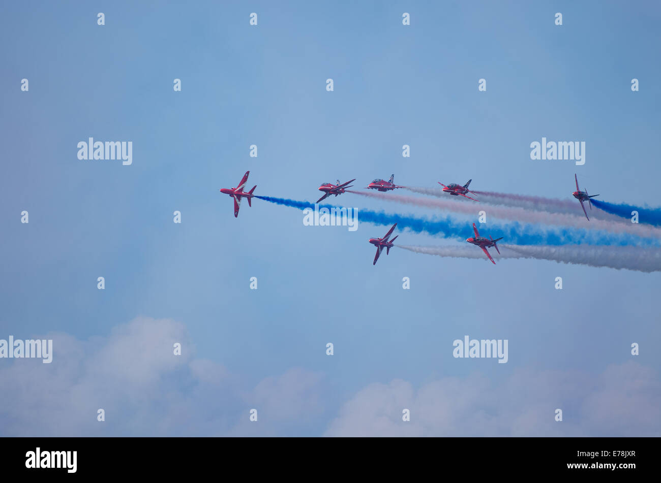 RAF Red Arrows Display Team Stock Photo - Alamy