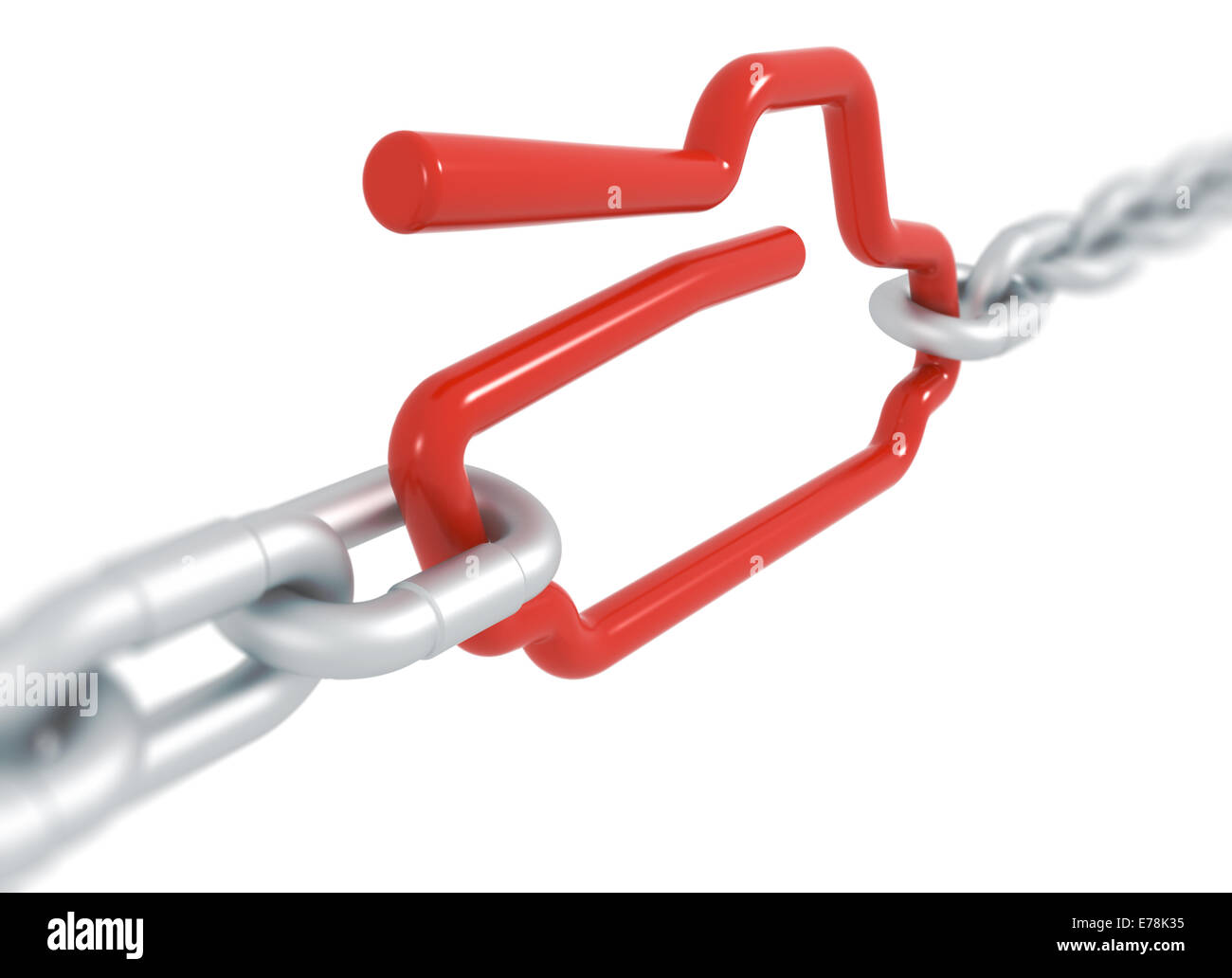 Red tank military symbol blocked with metal chains war concept- 3d ...