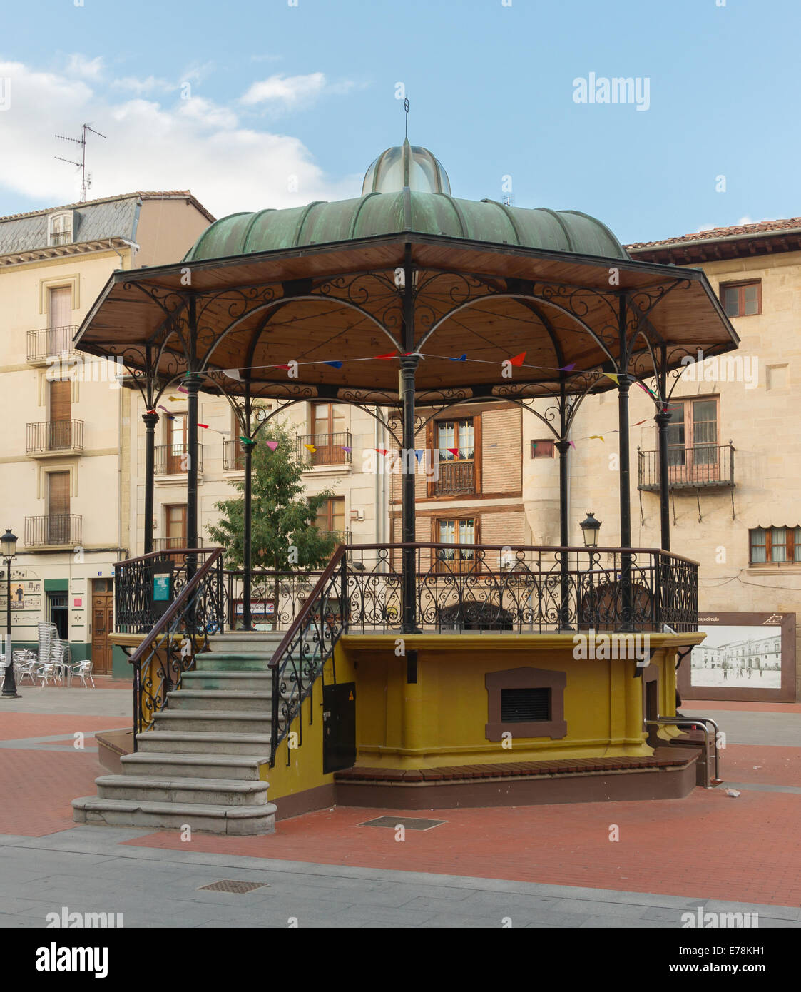 The Kiosk in Miranda de Ebro, Spain, is a historical structure that ...