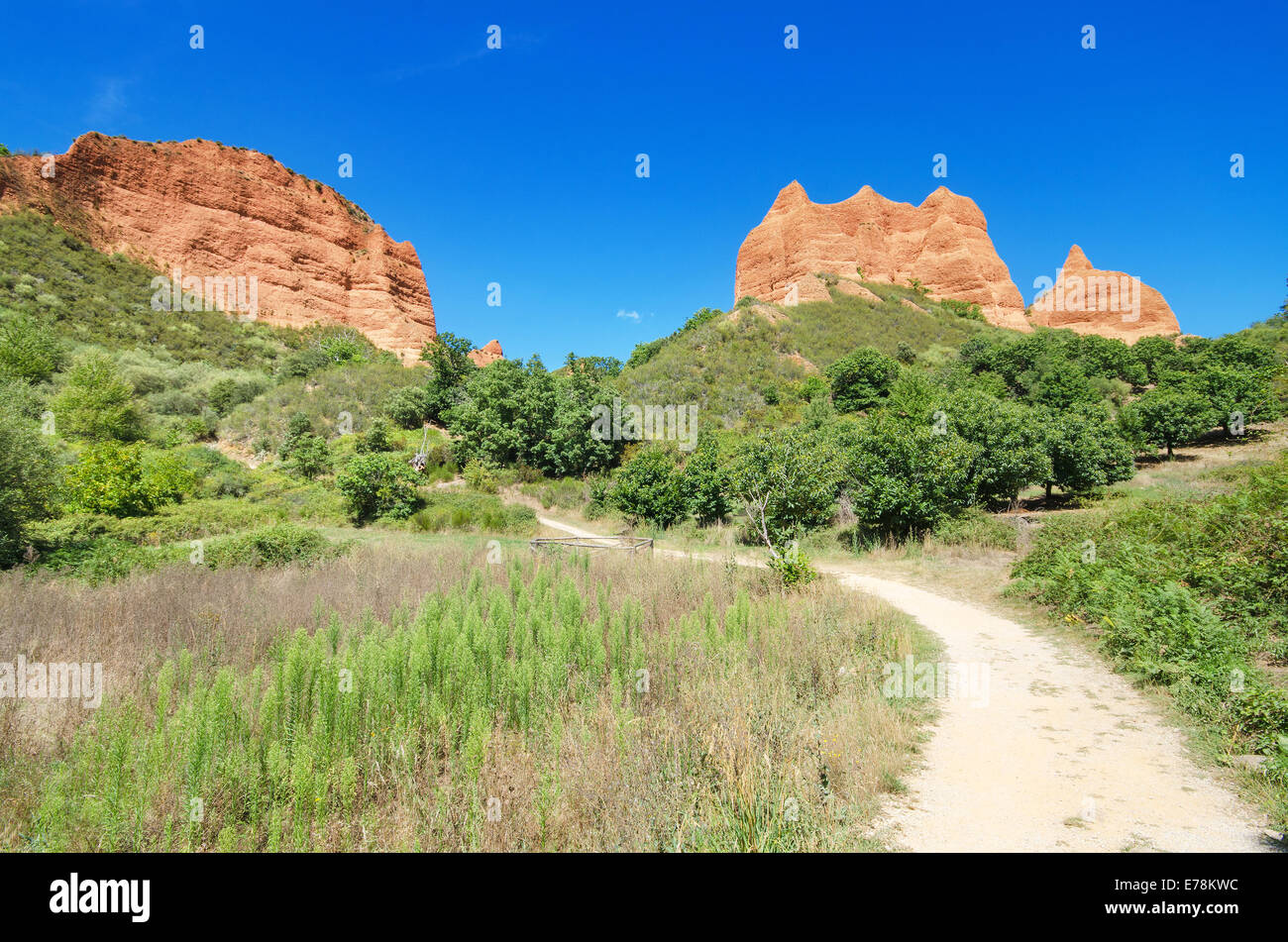 Las Medulas, ancient roman mines in Leon, Spain Stock Photo - Alamy